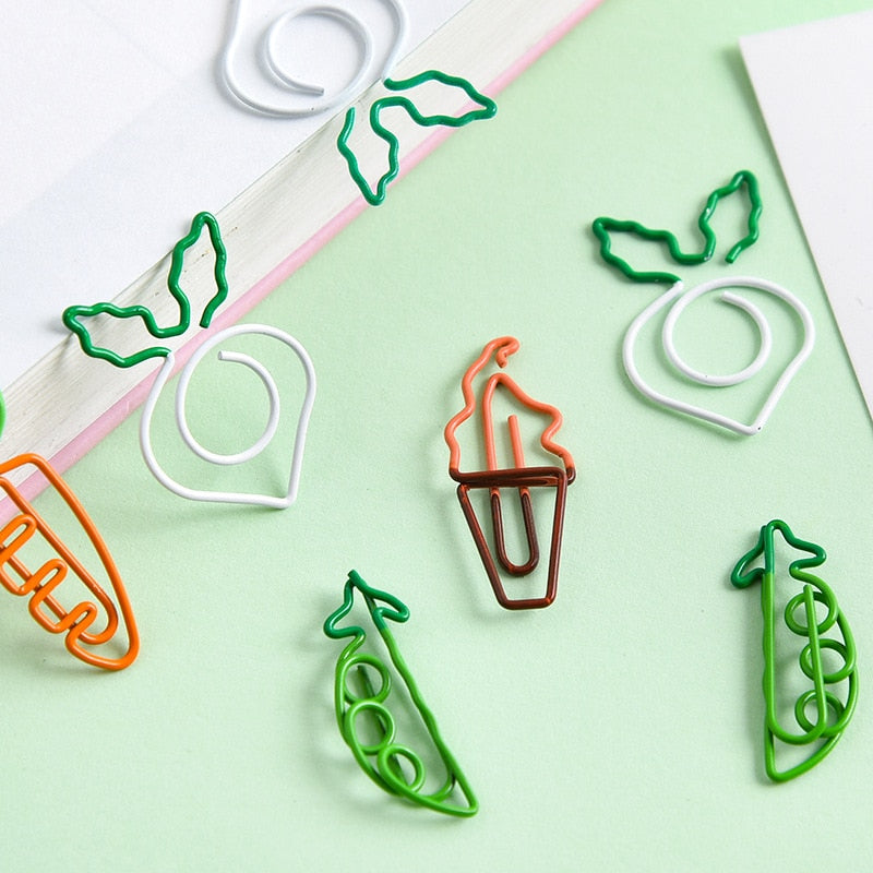 Kawaii Vegetable Paper Clips – Fudan Stationery Store
